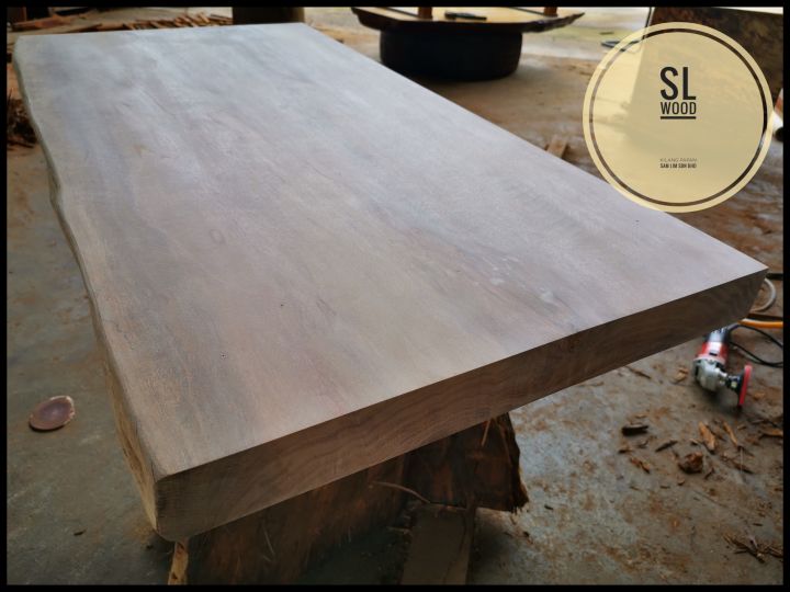 Balau Solid Wood Live Edge Slab timber 2"(T) × 24"(W) Inch = 4'(L)Feet ...