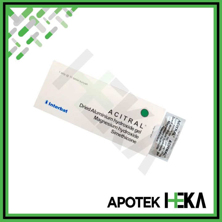 Acitral Tablet Strip isi 10 - Obat Asam Lambung | Lazada Indonesia