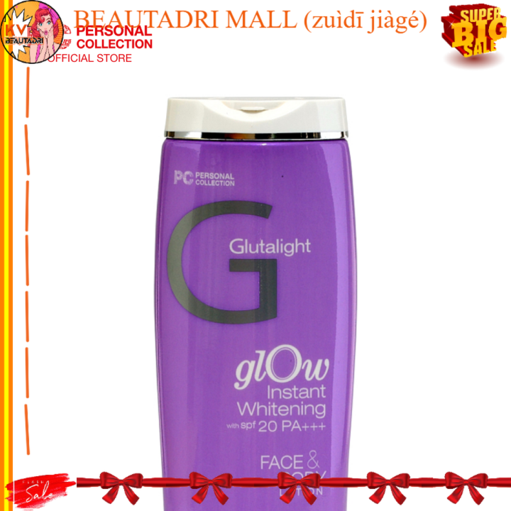 Original Glutalight Glow Instant Whitening Face & Body Lotion 180ml ...