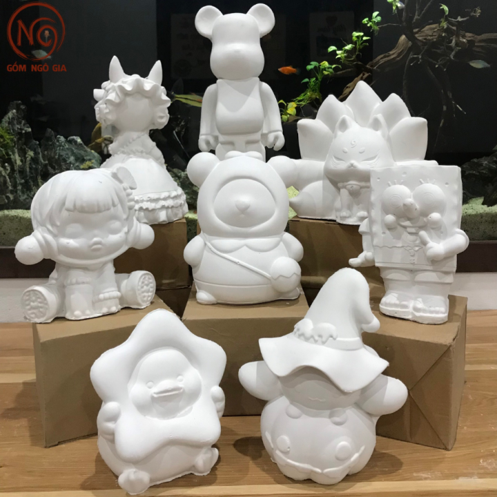 Tượng Thạch Cao Tặng Kèm Mầu Cọ Tượng Tô Màu Decor Size Lớn kích thước ...