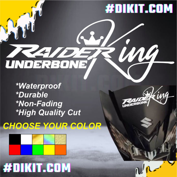 Raider King of Underbone Sticker | Lazada PH