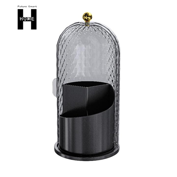 FSH Sliding Cover Toothbrush Holder 360-degree Rotating Toothbrush ...