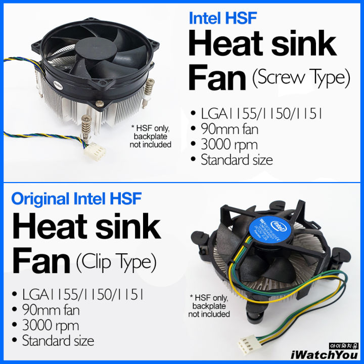 Intel Heatsink Fan Screw/Clip Type for 1155/1156/1150/1151 | Lazada PH