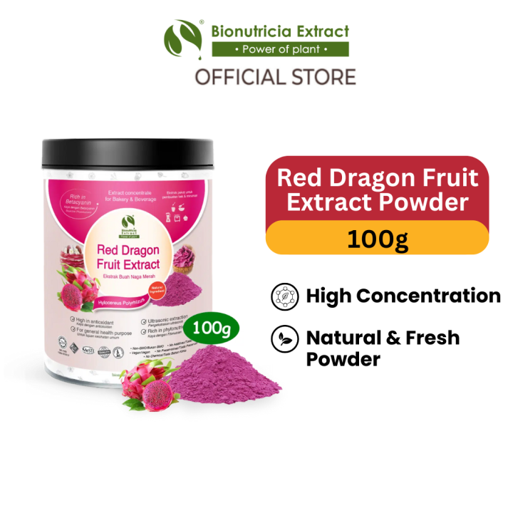 Bionutricia Red Dragon Fruit Standardized Extract Powder 100g | Lazada