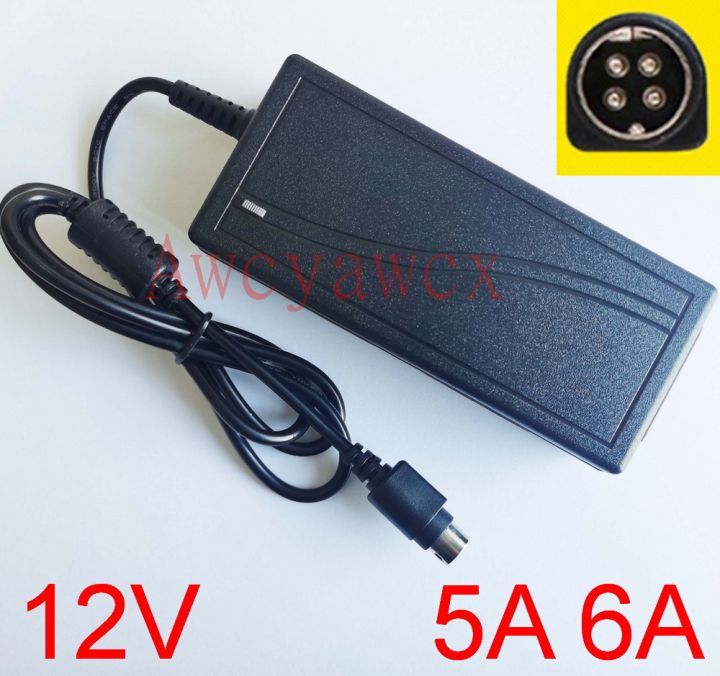 AC Power Adapter DC 12V 5A 6A 4pin 60W supply 5000mA for HikVision DVR ...