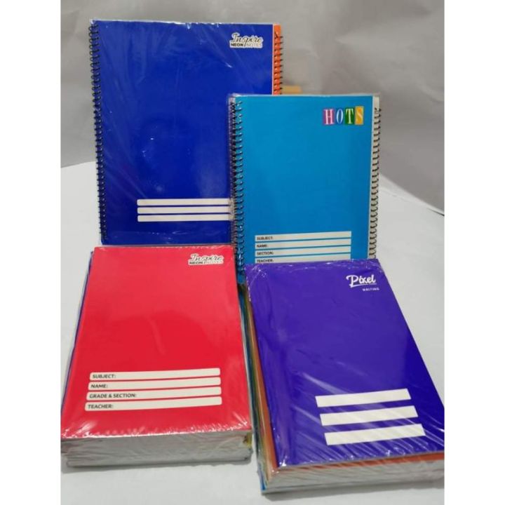 Notebooks 80leaves (assorted colors) universityspiralcompowriting 10 ...