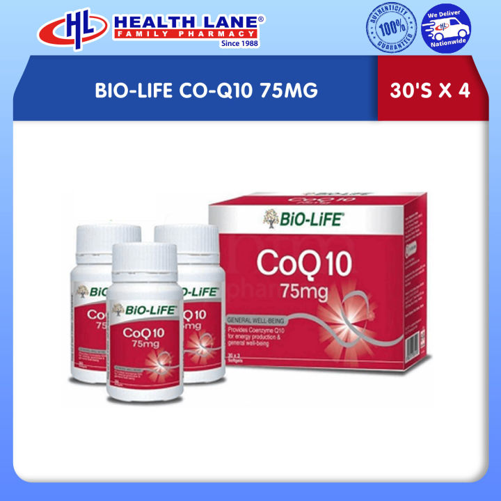 BIO-LIFE CO-Q10 75MG (30'S X 4) | Lazada