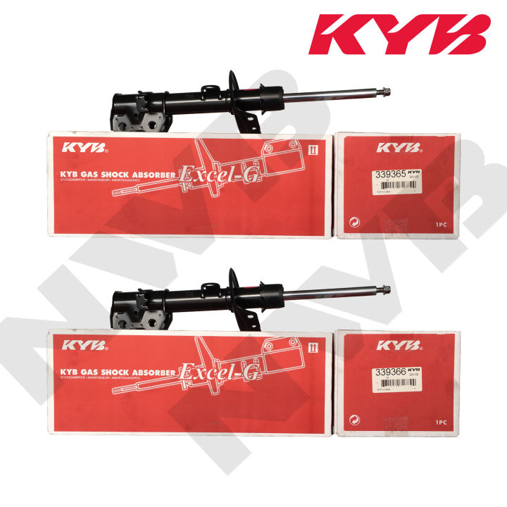 KYB 339365/339366/3410047 for Honda CR-V i-VTEC 2.0 and 2.4 2012-2017 Set of 2 Front/Rear Gas ...