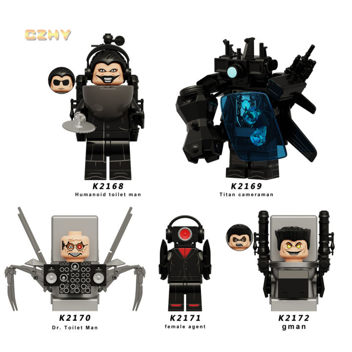 Big Titan Audio Man Urinal Skibidi Toilet TV Camera Man Building Blocks ...