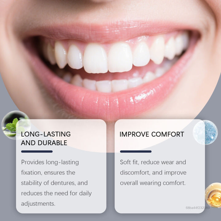 40g Denture Adhesive Cream Secure Fit Denture Adhesive Cream for Upper ...