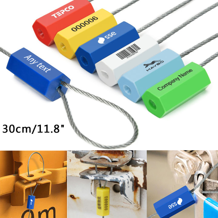 50 PCS of tension steel wire seals, truck safety lead seals, anti ...