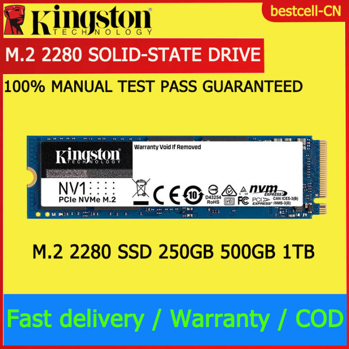 Kingston NV1 NVMe PCIe Disco SSD 500GB 1TB 2TB Internal Solid State ...