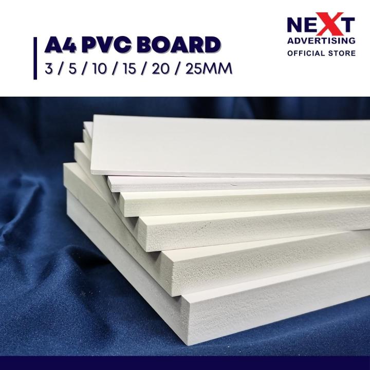 A4 White PVC Board Sheet (3mm, 5mm,10mm,15mm,20mm,25mm) | Lazada