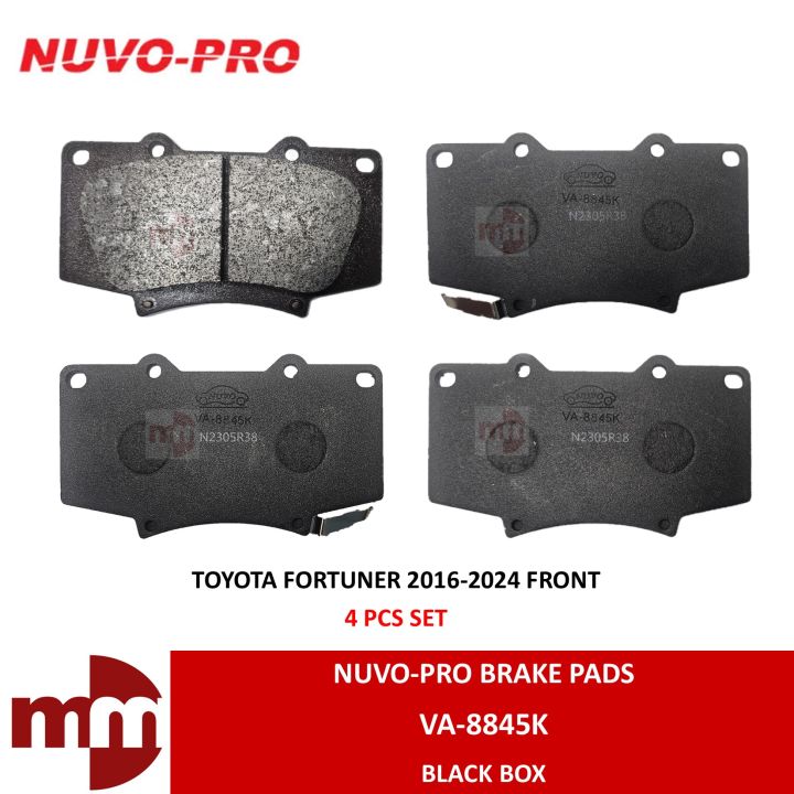 NUVO PRO Brake Pads for TOYOTA FORTUNER 2016-2024 Front VA-8845K (4PCS ...