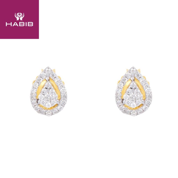 HABIB Diamond Earring in 375/9K Yellow Gold 456990522(E) | Lazada PH