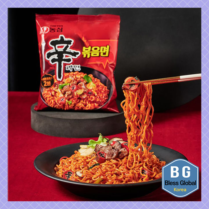 💥Nongshim💥New Shin Ramen Stir Fried Noodles 131g x 4EA /Instant Noodle ...