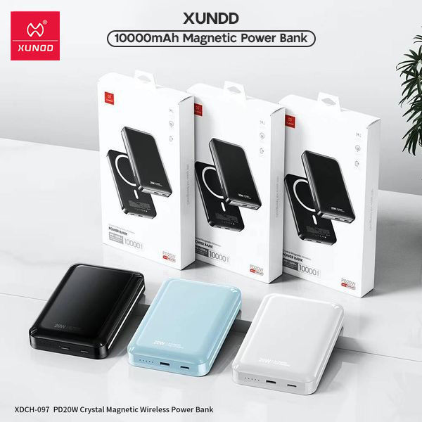 Xundd 10000mAh PD 20W Charging Magnetic Wireless Magsafe Power Bank ...