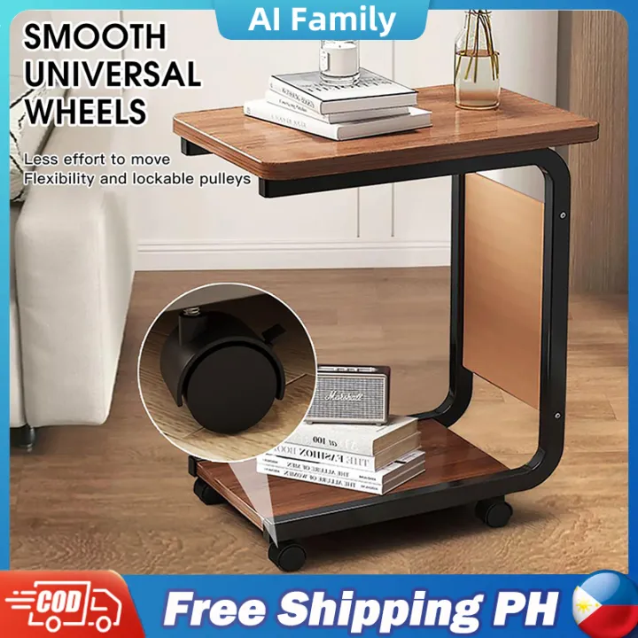 Side table mobile tea table simple small table mini corner table small ...