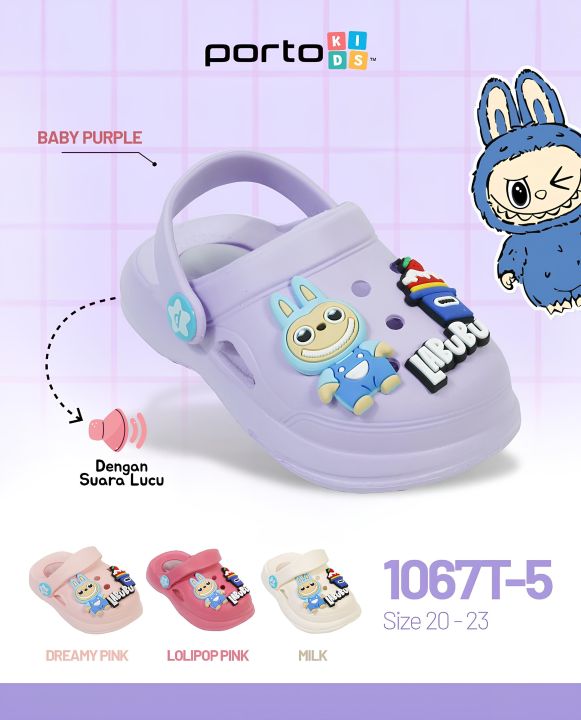 Rumahkaki - Sandal Anak Bayi Balita Sendal Labubu Bunyi Cit-cit Tali ...