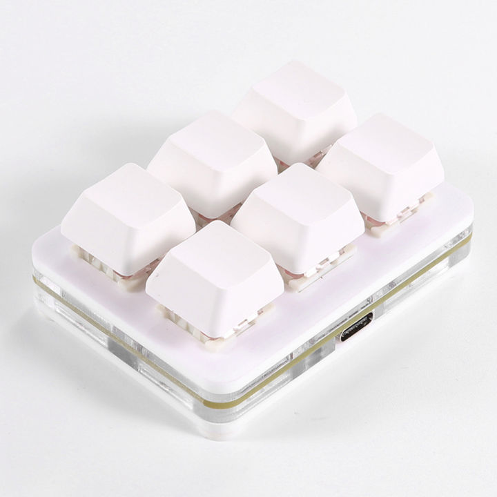 Portable Keyboard 6Keys Shortcut Keys Custom Keyboard USB PlugAndPlay ...