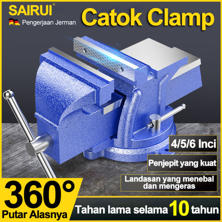 Catok Clamp 360° Swivel Vice Table Biru Catok Paron Ragum Besi 5 ...
