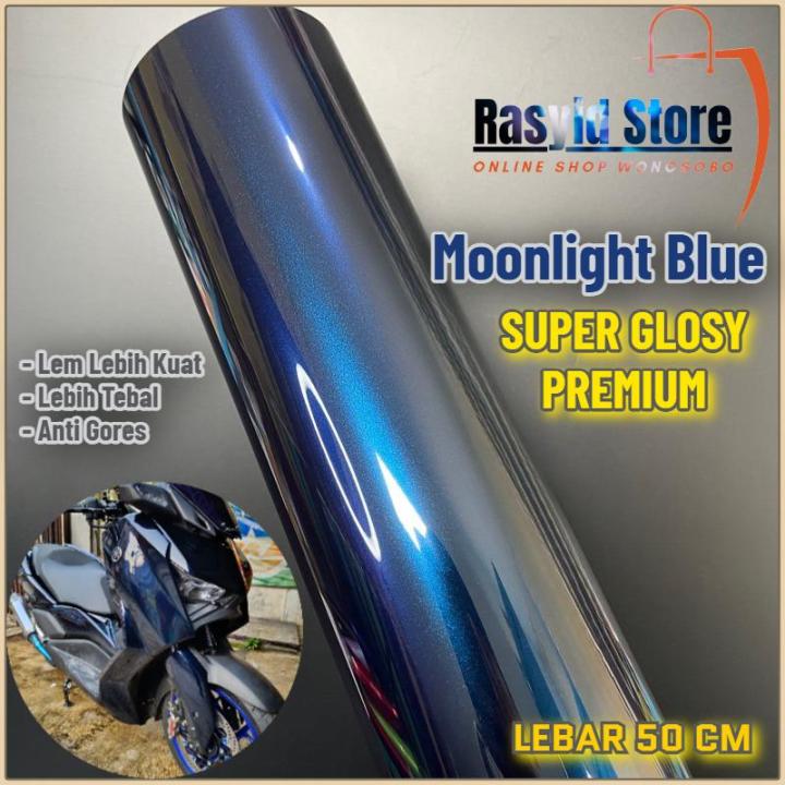 Sticker Skotlet Monligh Hitam Lembayung Biru Merah Premium Glosy Untuk ...