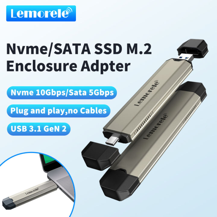 zcheaz Shop Lemorele M2 Case M.2 NVMe SATA SSD Adapter 10Gbps 3.1 Gen2 ...