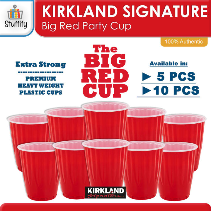 KIRKLAND Signature™ (10 PCS) Chinet Big Red Cups 18oz, Durable, Party ...