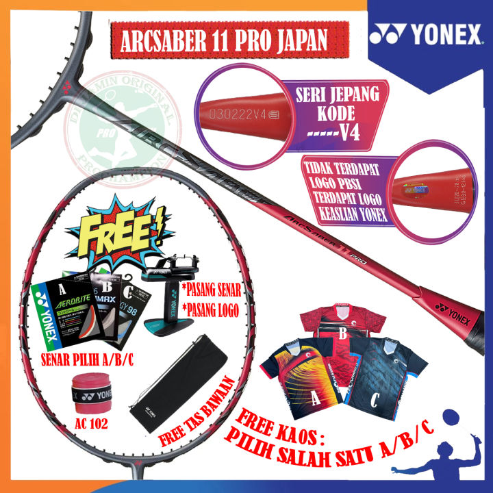 YONEX ARCSABER 11 PRO JAPAN / JP / JEPANG / ARC SABER 11 PRO RAKET BADMINTON ORIGINAL | Lazada ...