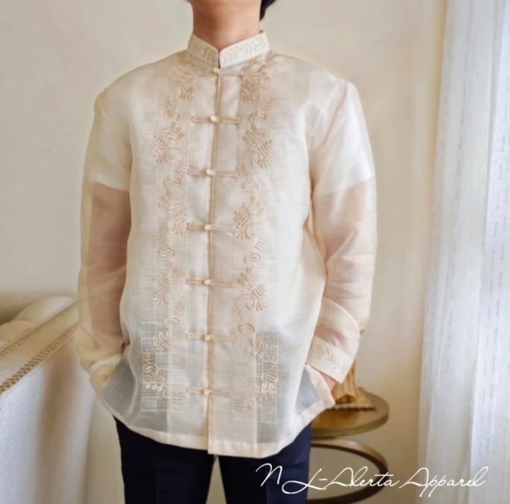 MODERN BARONG FOR MEN CHINESE COLLAR COCOON | Lazada PH