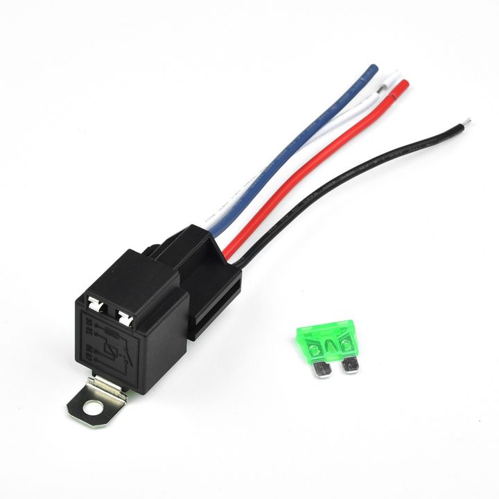 【Makeup& Beauty】 Universal 12V DC Relay 4 Pin With Socket Base Wires ...
