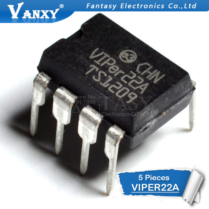 5ชิ้น DIP8 VIPer22A VIPer22จุ่ม22A จุ่มจุ่ม-8ใหม่และ IC ดั้งเดิม ...