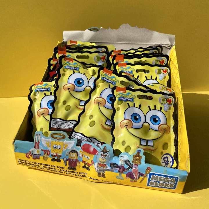 Mega Bloks SpongeBob SquarePants Blind Bag Ornaments Small Particle ...