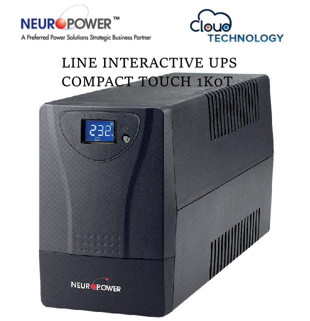 NEUROPOWER COMPACT TOUCH 1K0T 1000VA LINE INTERACTIVE BACKUP BATTERY/UPS | Lazada