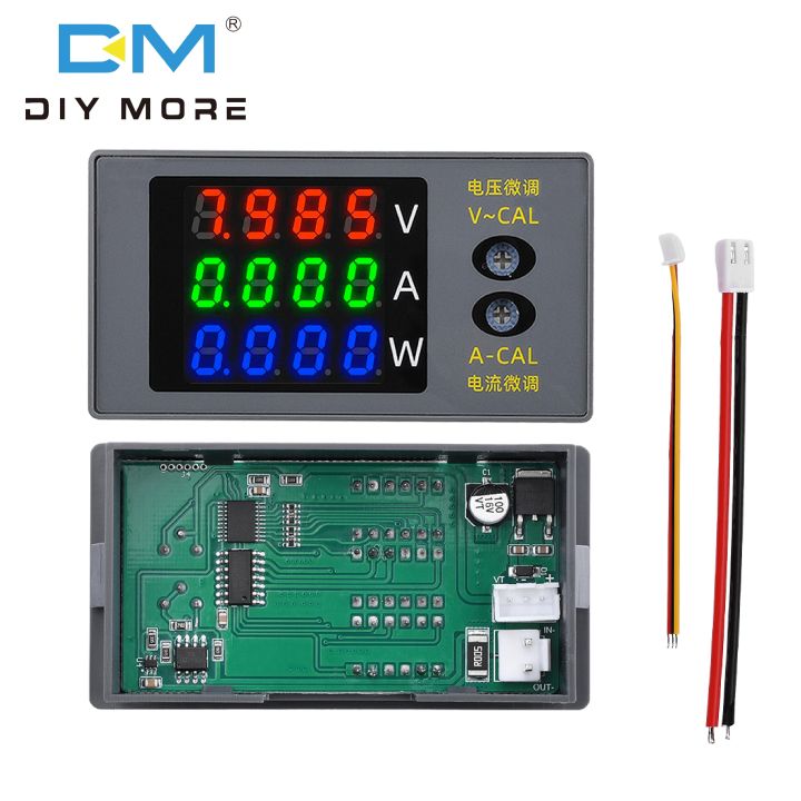 diymore DC 0~100V 10A 1000W 4-digit High Precision Digital Voltage and Current Power Meter ...