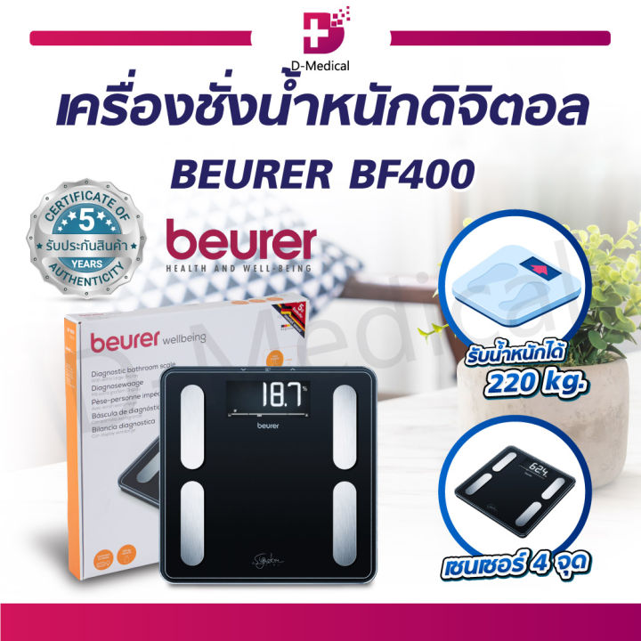 BEURER BF400 เครื่องชั่งน้ำหนักดิจิตอล ที่ชั่งน้ำหนักดิจิตอล / Dmedical ...