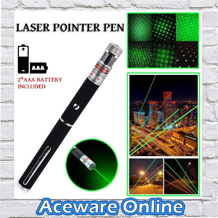 L6P86 GREEN LIGHT LASER PEN WIRELESS LASER POINTER PEN LONG RANGE HIGH ...