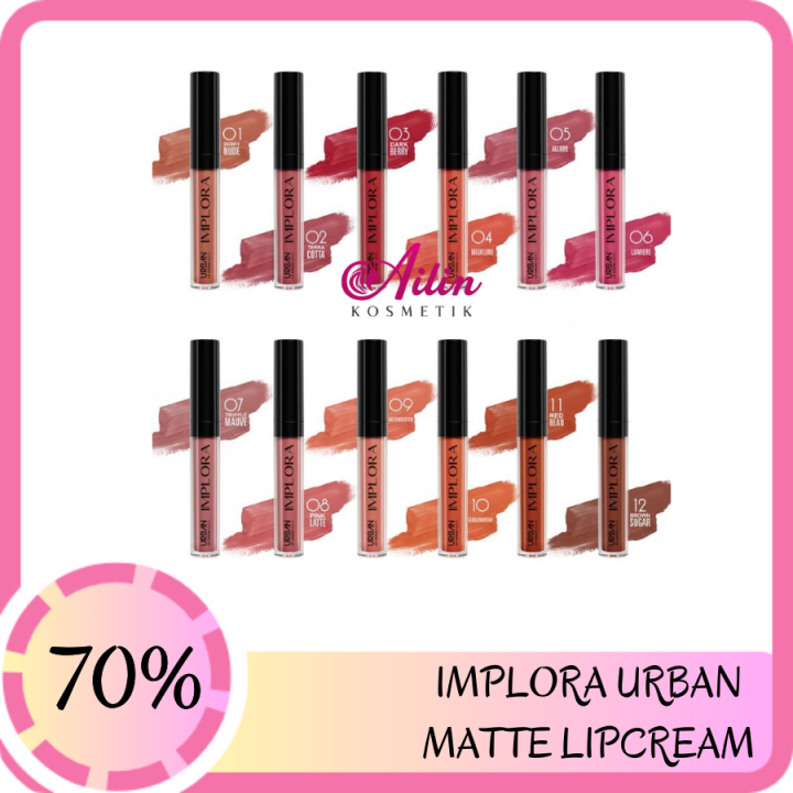 IMPLORA URBAN MATTE LIPCREAM | IMPLORA LIP CREAM by AILIN | Lazada ...