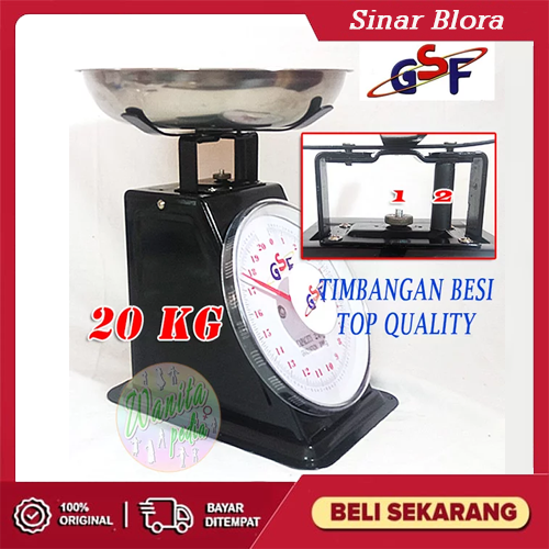 Timbangan duduk- jarum 20kg Merk gsf stainless-barang kokoh | Lazada Indonesia