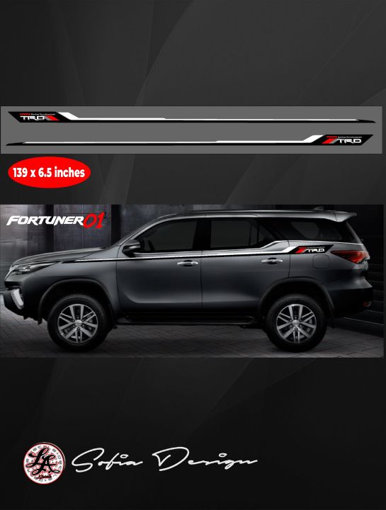 Toyota Fortuner TRD Racing Development Cut Out Vinyl Sticker | Lazada PH