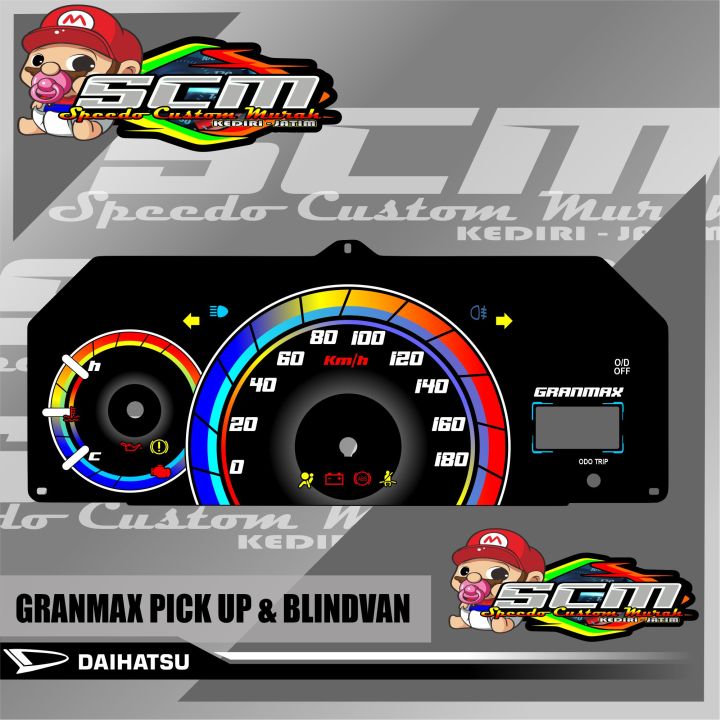 papan speedometer custom granmax rainbow panel speedo meter custom ...