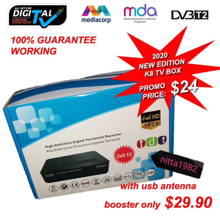 [Local Seller][Ready Stock] New Edition Super HD K8 DVB-T2 Set Top TV ...