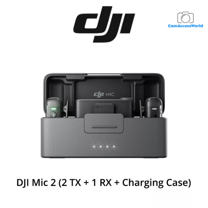 DJI Mic 2 (2 TX + 1 RX + Charging Case) | Lazada Singapore