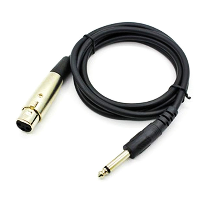 【1.5m/3m/5m/10m】Microphone Wire Cord XLR Female To Jack 6.35mm Male Plug Audio Lead Microphones ...