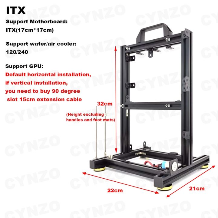 Mở Trường Hợp Máy Tính Khung DIY Sáng Tạo Giá Mini ITX Matx Gamer Tủ ...