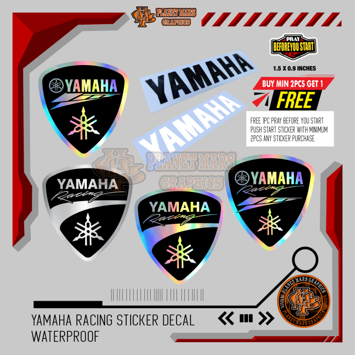 YAMAHA RACING STICKER DECAL WATERPROOF | Lazada PH