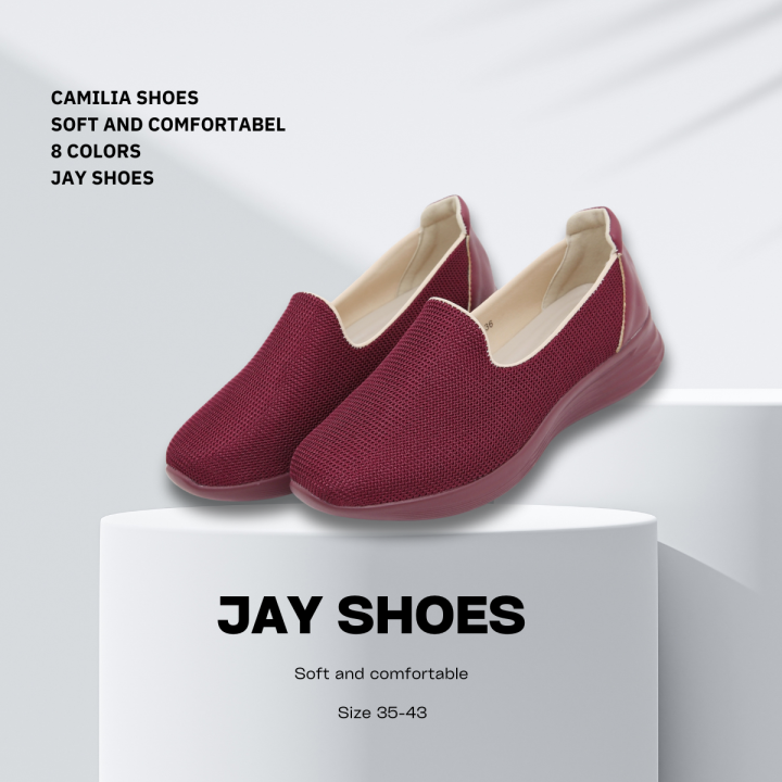 JAY SHOES สุดนุ่ม รุ่นใหม่ ทรงสปอร์ต ดีต่อสุขภาพเท้าใส่สบายมากๆ (เท้า ...