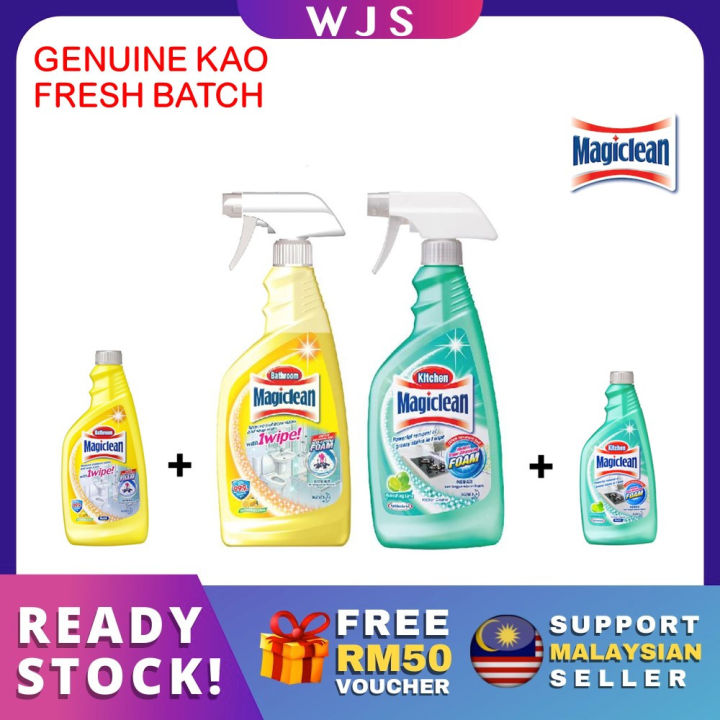 (FRESH BATCH) WJS Kao Magiclean Kitchen Trigger Toilet Trigger Glass Trigger Kitchen Spray Glass ...