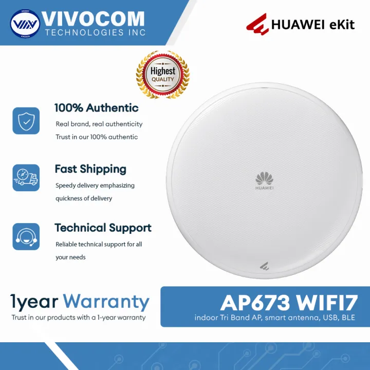 Huawei AP673 - WiFi7 indoor Tri Band AP, smart antenna, USB, BLE ...