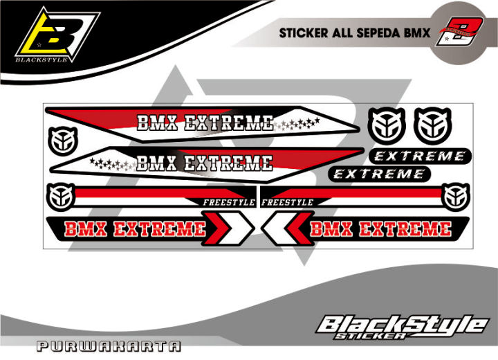 STIKER SEPEDA JENIS MOTIF BMX STRIPING POLET STIKER BIKE | Lazada Indonesia